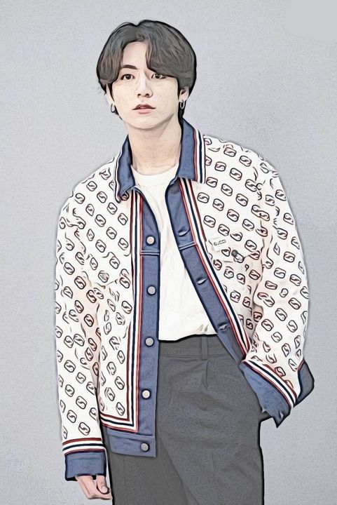 Jungkook painting - chesta - Digital Art & AI, Abstract, Color - ArtPal