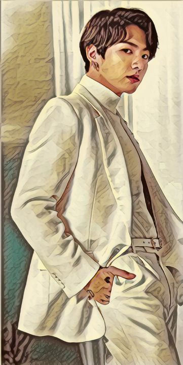 Jungkook painting - chesta - Digital Art & AI, Abstract, Color - ArtPal