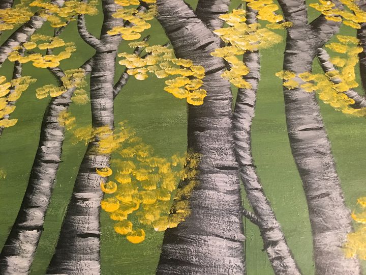 Aspen Trees in Spring - Discover Color by Liza - Paintings & Prints ...