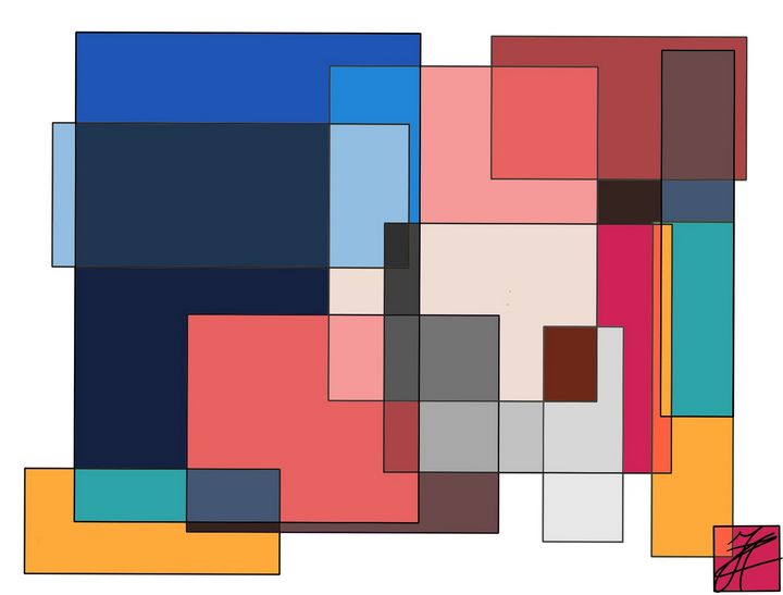 The square colors - Contemporary arth - Digital Art & AI, Abstract ...