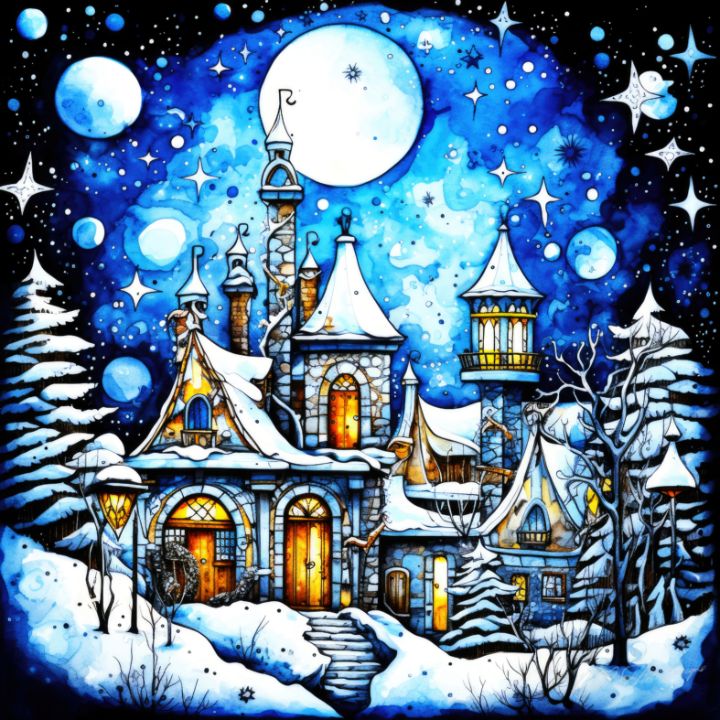 Snow Days - Snow Fall Winter - SykArt Designs - Digital Art & AI ...