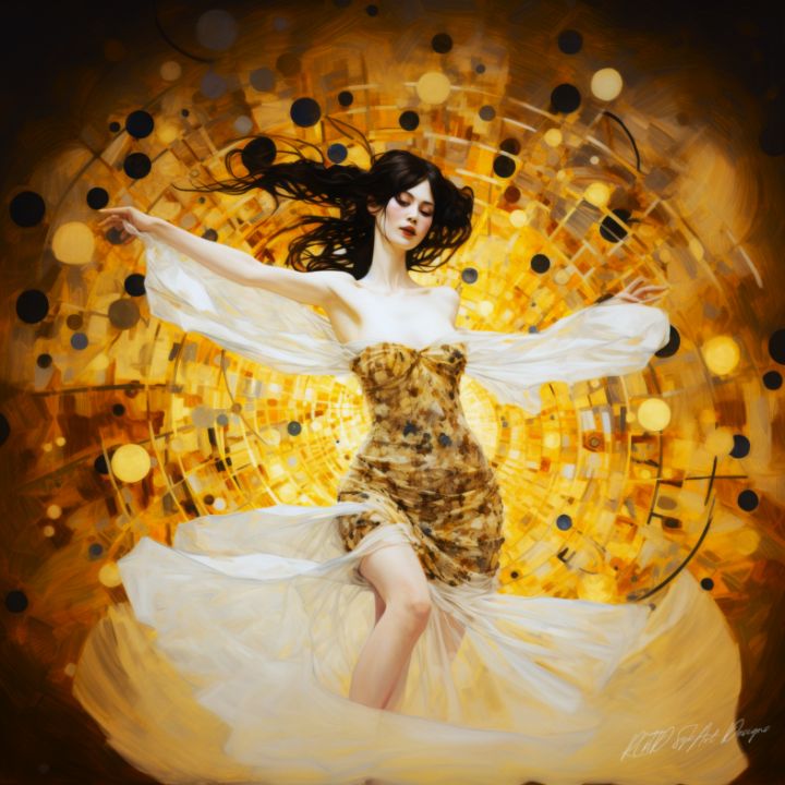 Dancing Queen - Golden Dancer - SykArt Designs - Digital Art, People ...