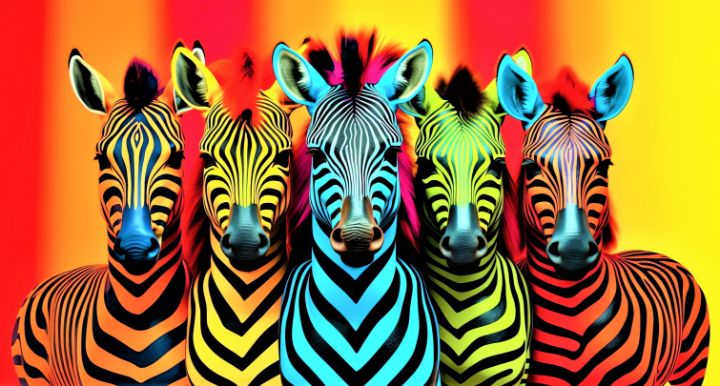 5 And Stripes Zebras - SykArt Designs - Digital Art, Animals, Birds ...