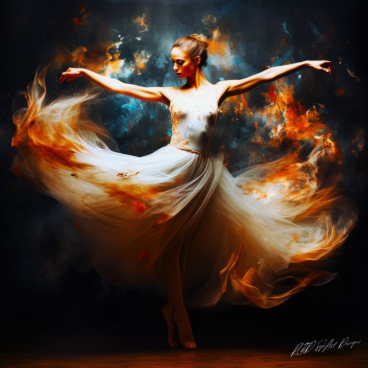 Types Of Dances Ballerina Aesthetic - SykArt Designs - Digital Art & AI ...