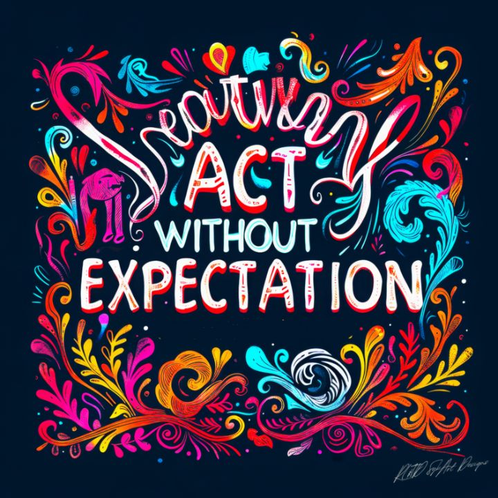 Act Without Expectation - Attitude - SykArt Designs - Digital Art & AI ...