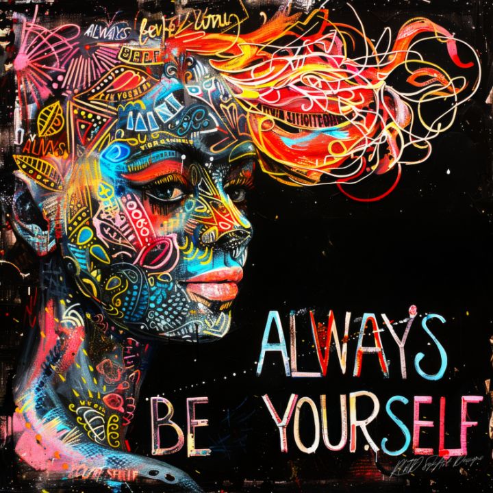 Always Be Yourself 8 -You Are Enough - SykArt Designs - Digital Art ...