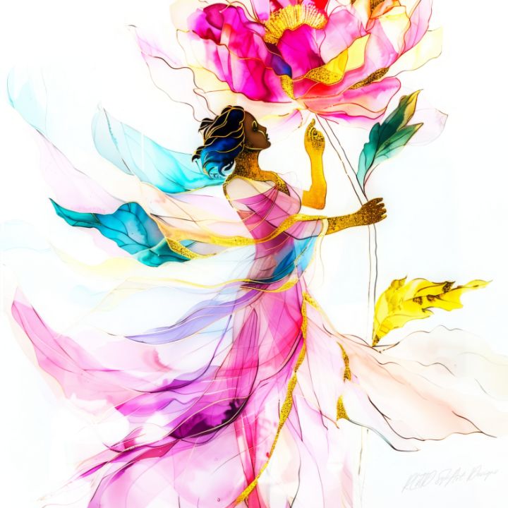 Flower Essences - Peony Flower - SykArt Designs - Digital Art & AI ...