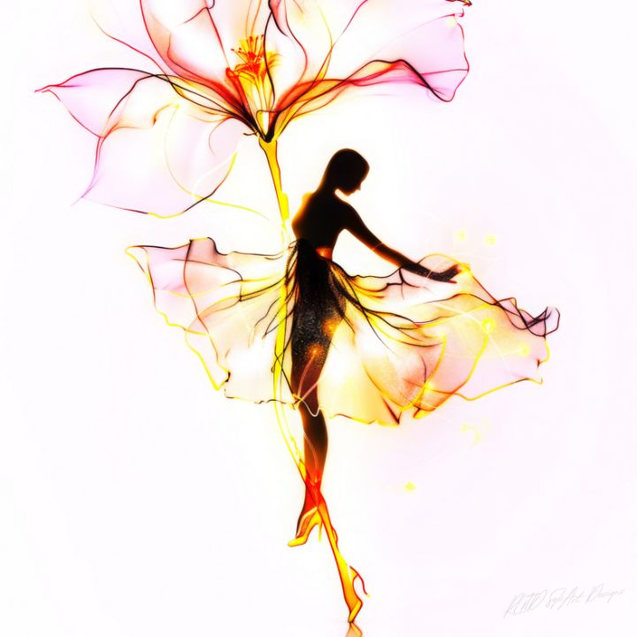 Flower Icon - Flower Dancer - SykArt Designs - Digital Art, Flowers ...