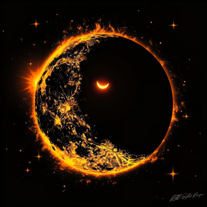 Eclipse Lunar - Lunar Astro - SykArt Designs - Digital Art & AI ...