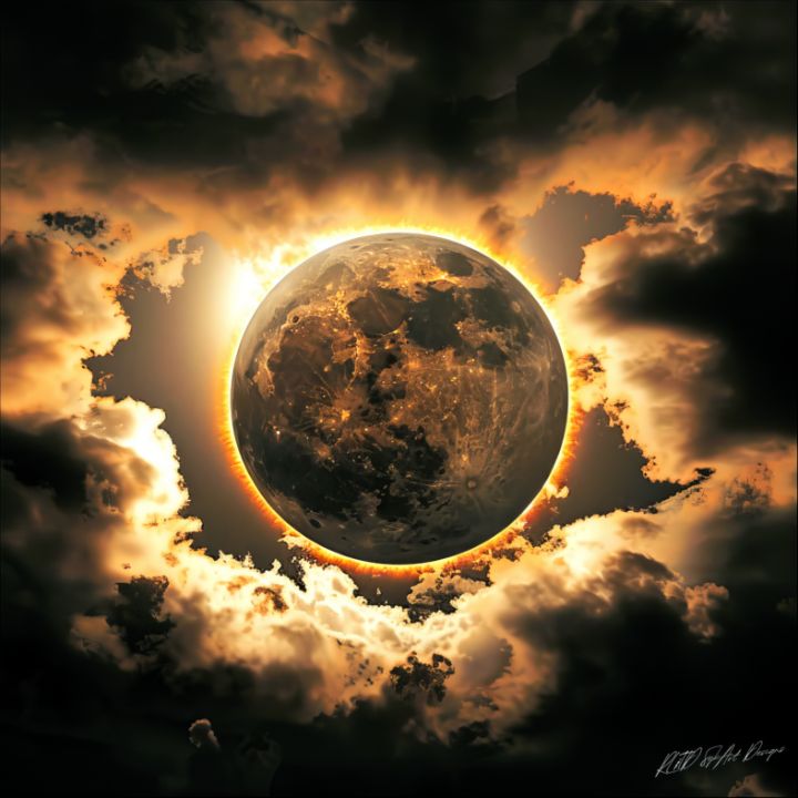 Eclipse - Lunar Halo - SykArt Designs - Digital Art, Astronomy & Space ...