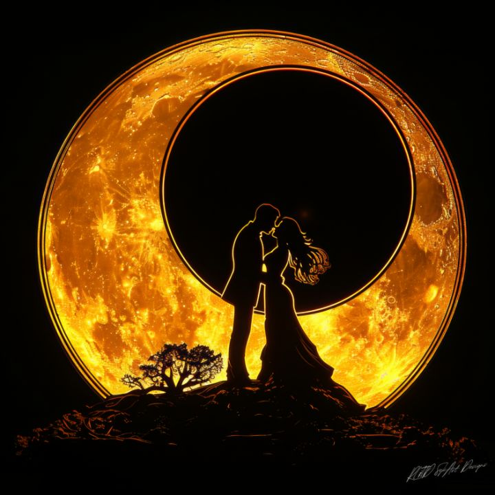 Lunar Love - Eclipse Festival - SykArt Designs - Digital Art, Astronomy ...