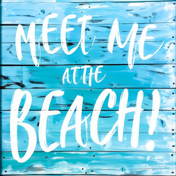 Beach Quote Boardwalk - Seaside Sign - SykArt Designs - Digital Art ...