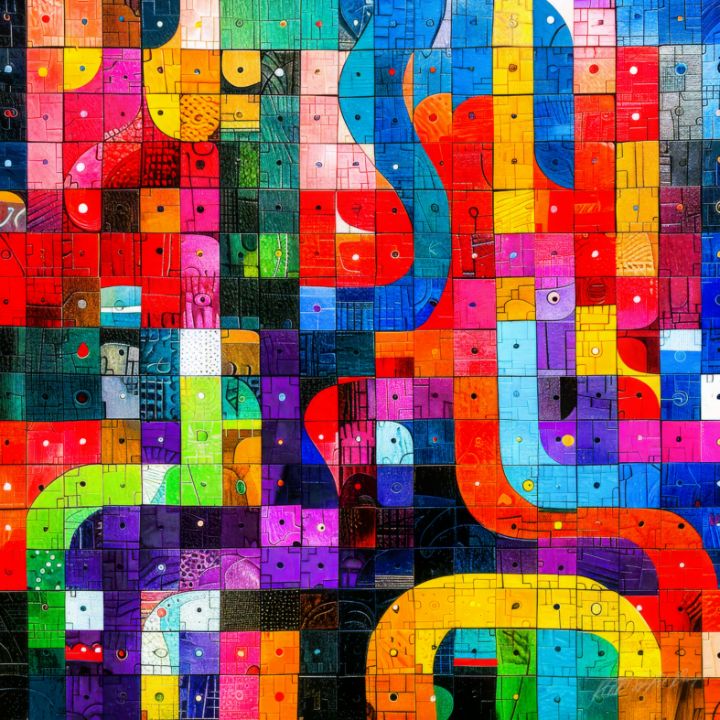 Colored Channels - Vivid Tubular - SykArt Designs - Digital Art ...