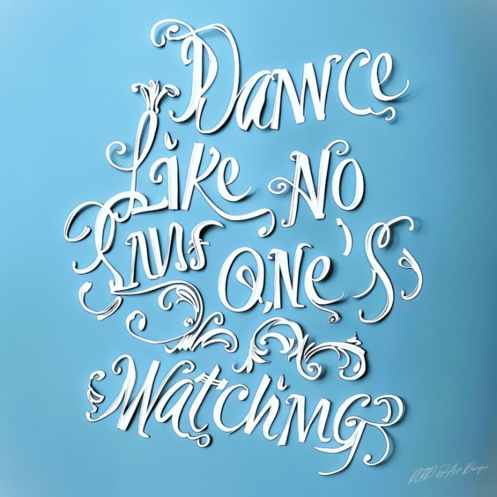 Dancing Quote - Signature Sign - SykArt Designs - Digital Art & AI ...