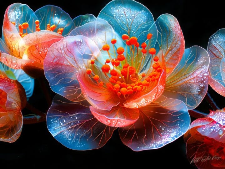 Ethereal Flowers 2 - Kaleido Flowers - SykArt Designs - Digital Art ...