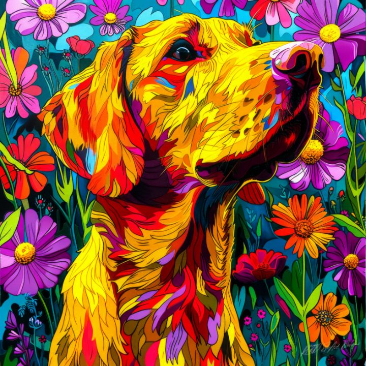 Pups Vote - Yellow Labrador - SykArt Designs - Digital Art & AI ...