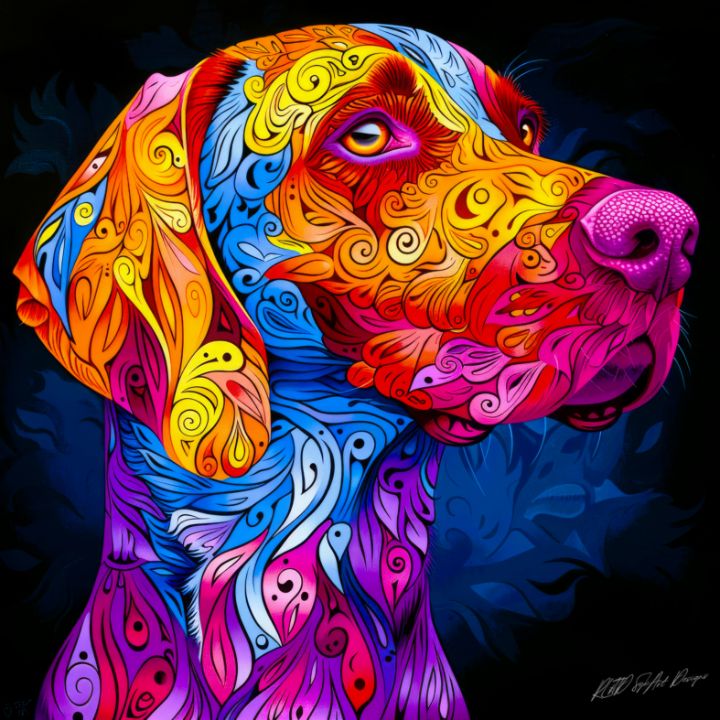 Pups Academy - Dog Colors - SykArt Designs - Digital Art & AI, Animals ...
