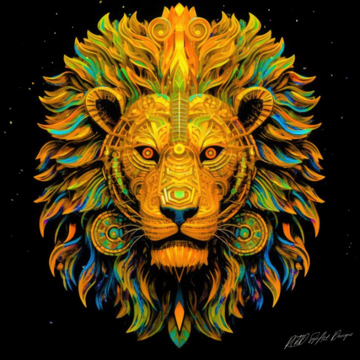 Wild Cat - Lion Of The Night - SykArt Designs - Digital Art & AI ...