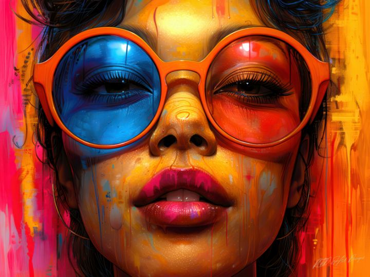 3D View - Girl Colorful - SykArt Designs - Digital Art & AI, People ...