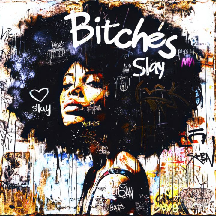 Bitches Slay - Slay All Day - SykArt Designs - Digital Art & AI, Humor ...