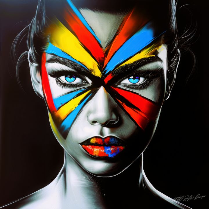 Super Girl - Abstract Hero - SykArt Designs - Digital Art & AI, People ...