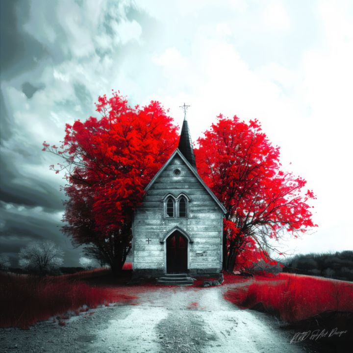 Church Red - Church Untitled - SykArt Designs - Digital Art & AI ...