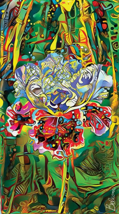 Iris Baltimore- Graffiti Ver - Belicomic - Digital Art & AI, Flowers ...