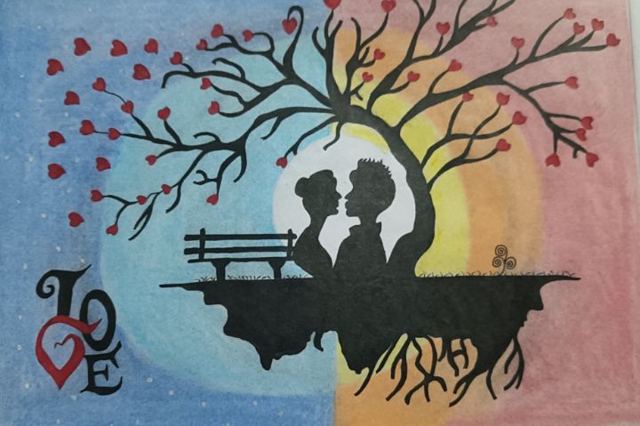 Eternal Love Under the Heart Tree - Doodle_art_.o5 - Drawings ...
