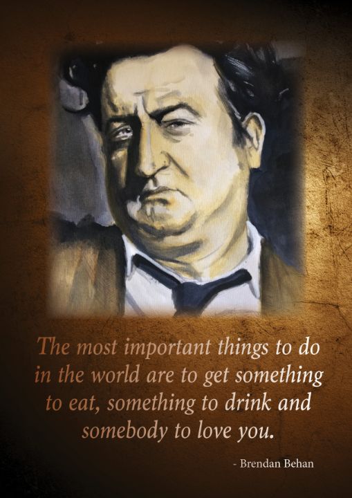 Brendan Behan Quote design - Conor Keegan Art Prints - Paintings ...