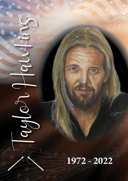 Taylor Hawkins Portrait - Conor Keegan Art Prints - Paintings & Prints ...