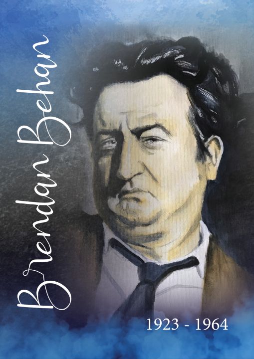 Brendan Behan Portrait - Conor Keegan Art Prints - Drawings ...
