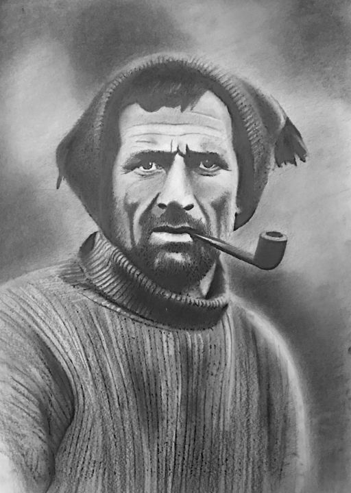 Tom Crean Portrait - Conor Keegan Art - Drawings & Illustration, People ...