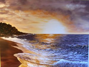 ocean - Irina - Paintings & Prints, Landscapes & Nature, Beach & Ocean ...
