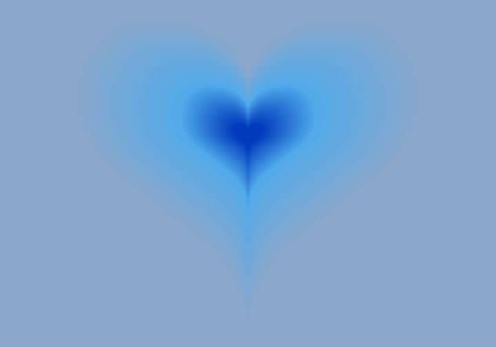 Blue Heart - T Hampton Studios - Digital Art & AI, Abstract, Geometric ...
