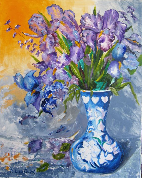 Irises - Lisa Boyd - Paintings & Prints, Flowers, Plants, & Trees ...