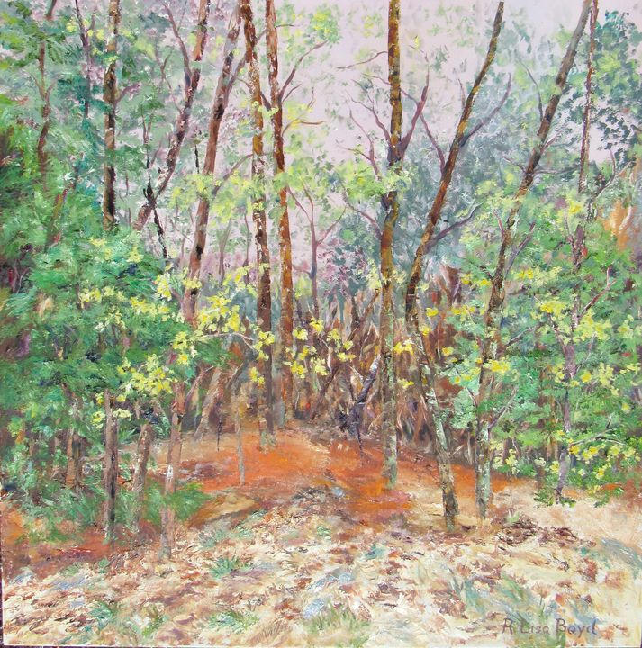 Yellow Flowers - Lisa Boyd - Paintings & Prints, Landscapes & Nature ...