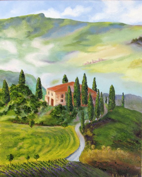 Tuscan Dreams - Lisa Boyd - Paintings & Prints, Landscapes & Nature ...