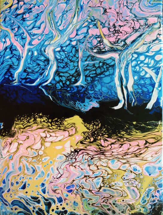 Painting Singing the Blues - Lisa Boyd - Paintings & Prints, Landscapes ...