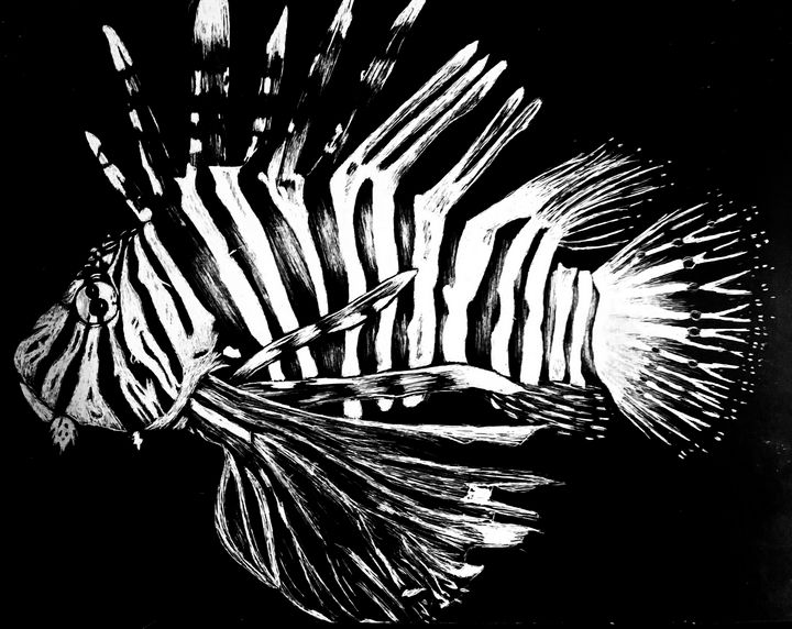 Lion Fish - Artist_Alberto - Drawings & Illustration, Animals, Birds ...