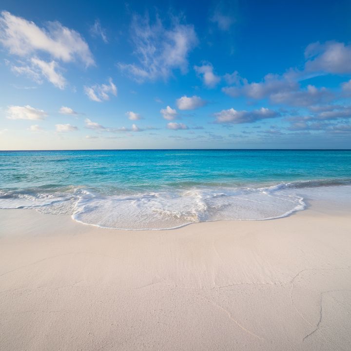 Calm Blue Ocean Shore on a Sunny Day - @ART - Photography, Landscapes & Nature, Beach & Ocean ...