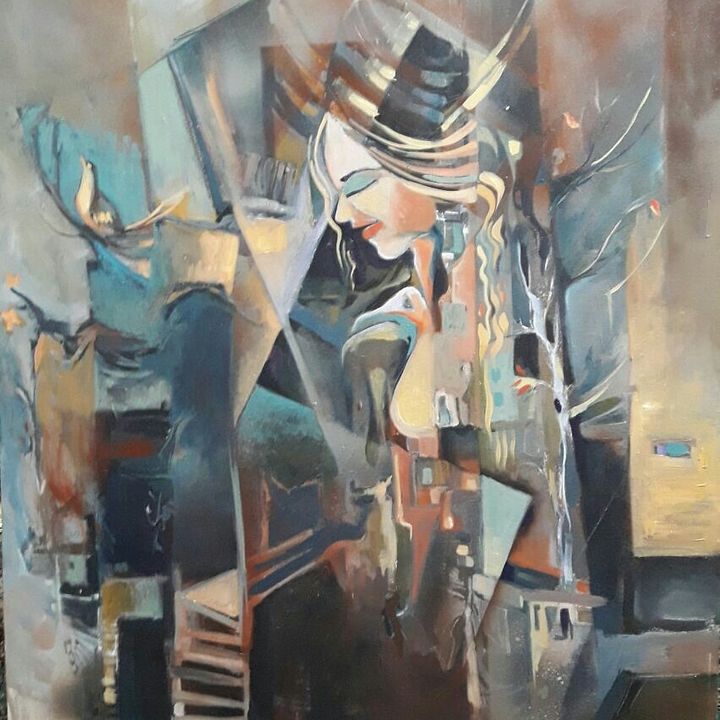 Grow - Lida - Paintings & Prints, Abstract, Figurative - ArtPal