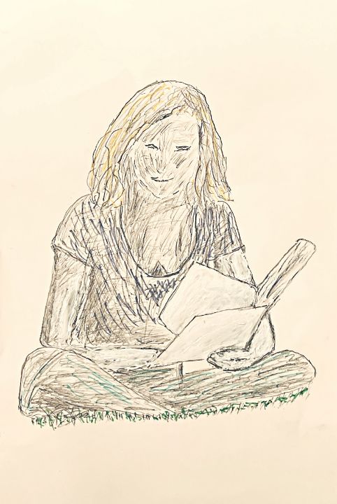 Book Girl - Steve Horsfall - Drawings & Illustration, People & Figures ...