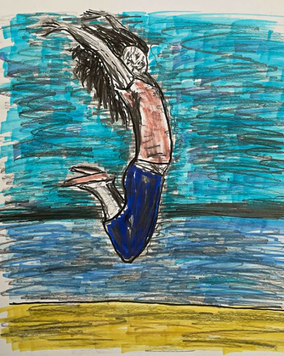 Jumping For Joy - Steve Horsfall - Drawings & Illustration, People ...