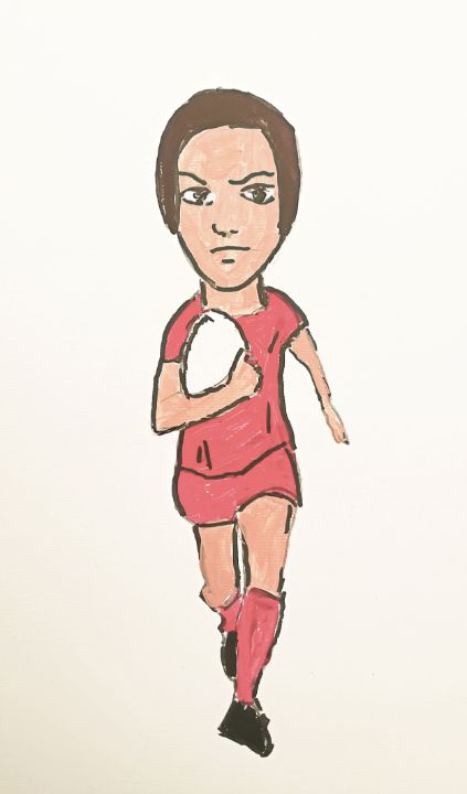 Rugby Girl - Steve Horsfall - Drawings & Illustration, People & Figures ...