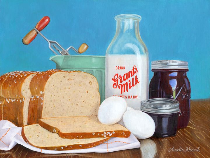 Grant's Milk - Amelia Nowak - Paintings & Prints, Still Life, Food ...