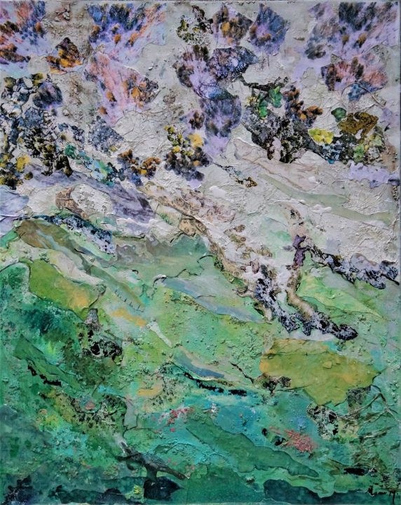 LAKE SHORE VIEW 3 - Manuela Moldovan - Paintings & Prints, Landscapes ...