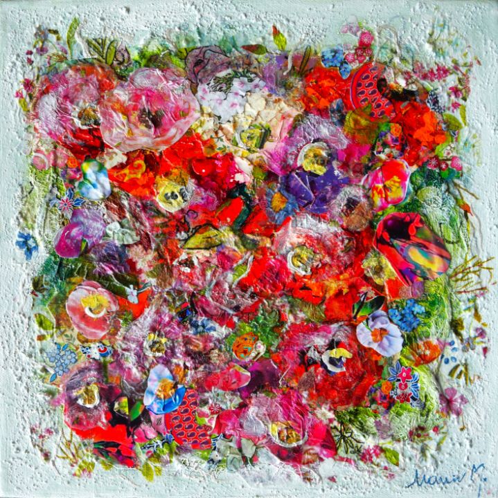 BOUQUET DELIGHT 1 - Manuela Moldovan - Paintings & Prints, Flowers ...