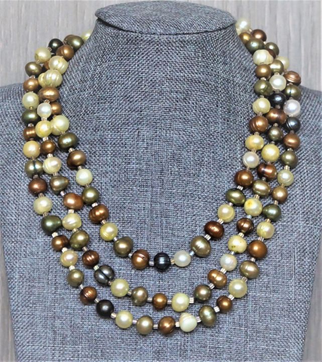 Fresh water pearls long necklace - Manuela Moldovan - Jewelry ...