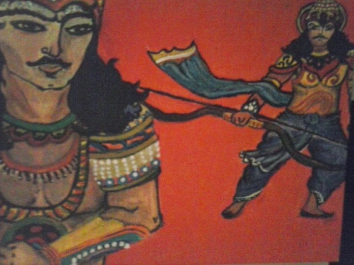 vedic fight - Ananda Art Works - Drawings & Illustration, Fantasy ...