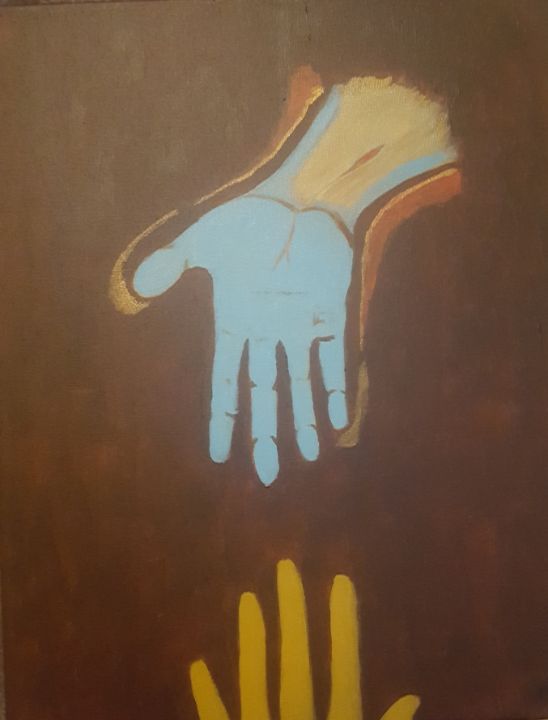Helping Hand - Art by C.Nicole - Paintings & Prints, Religion ...